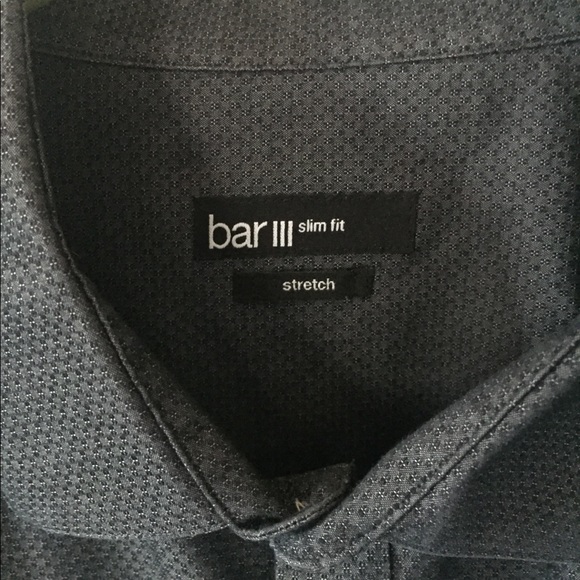 Bar III | Shirts | Bar Iii Textures Grey Slim Fit Dress Shirt | Poshmark